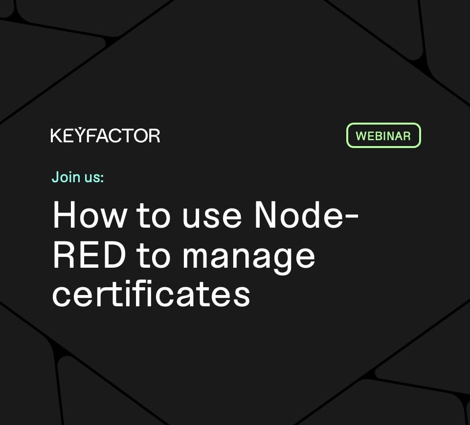 How To Use Node RED To Manage Certificates